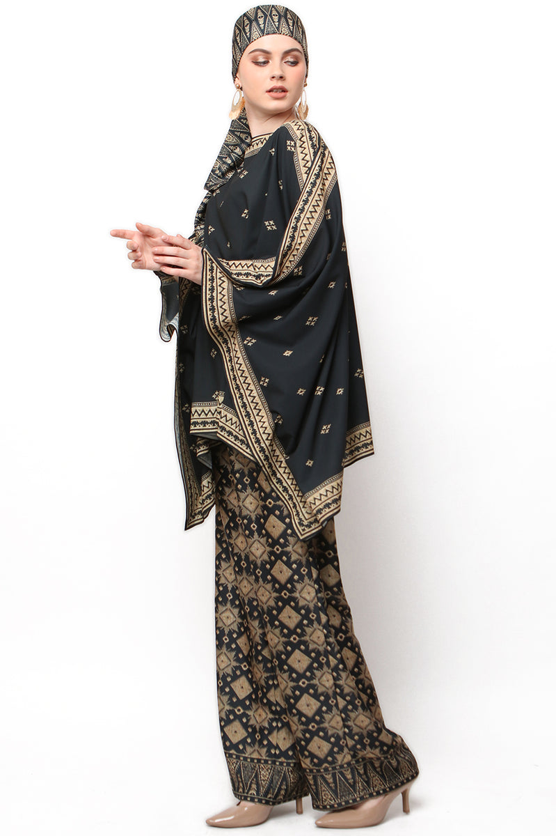 Kanzi Black Tapis Tunik Set with Pants – Kanzi Collection
